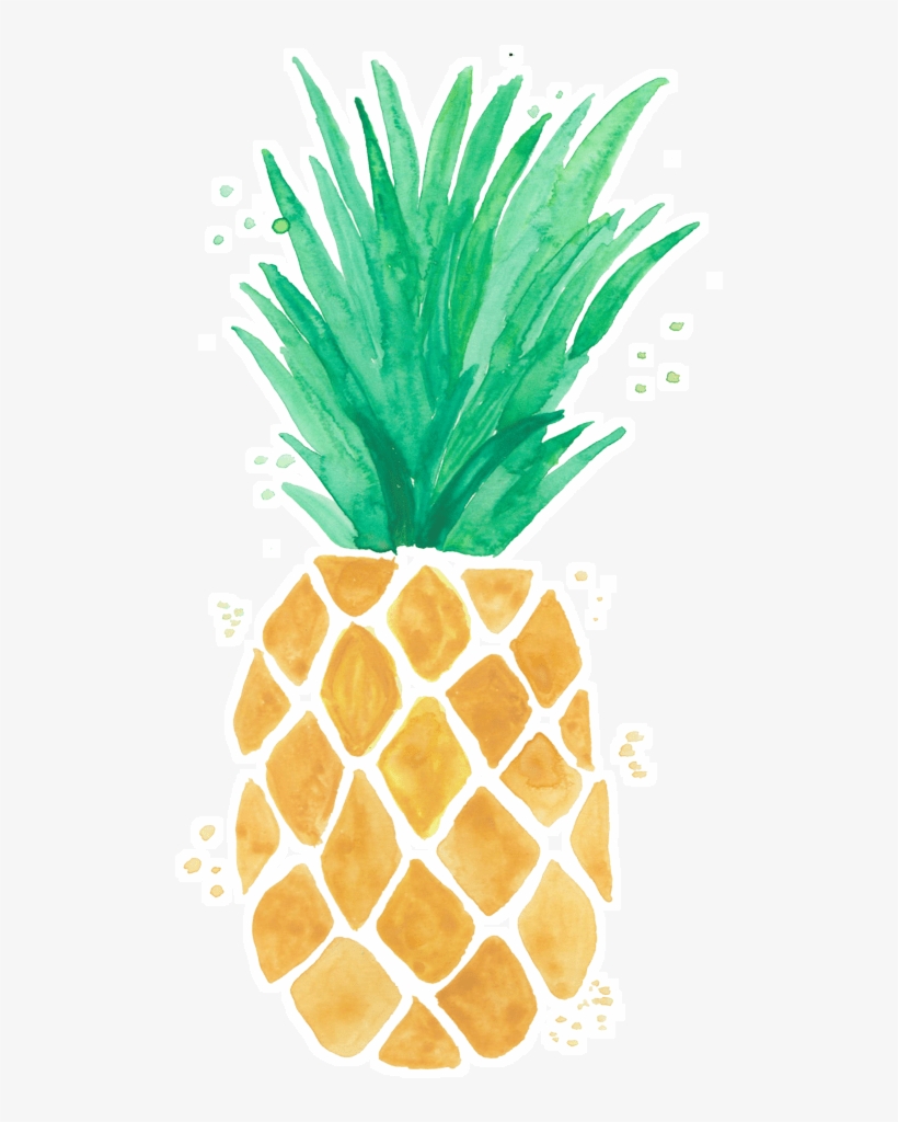 Png Watercolor Gold Pineapple PNG Image | Transparent PNG Free Download ...