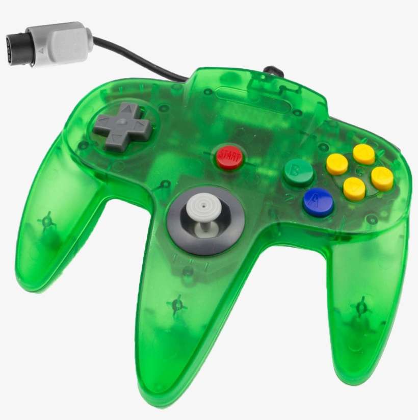 5378010 - Transparent Green N64 Controller PNG Image | Transparent PNG ...
