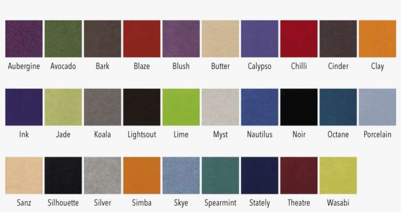 Velour Color Chart PNG Image | Transparent PNG Free Download on SeekPNG
