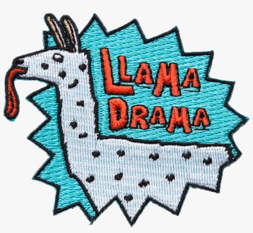 Load Image Into Gallery Viewer, Llama Drama Patch PNG Image ...