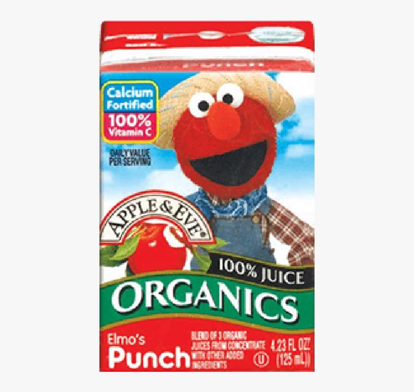 Apple & Eve Sesame Street Organics - Elmo Juice PNG Image | Transparent ...