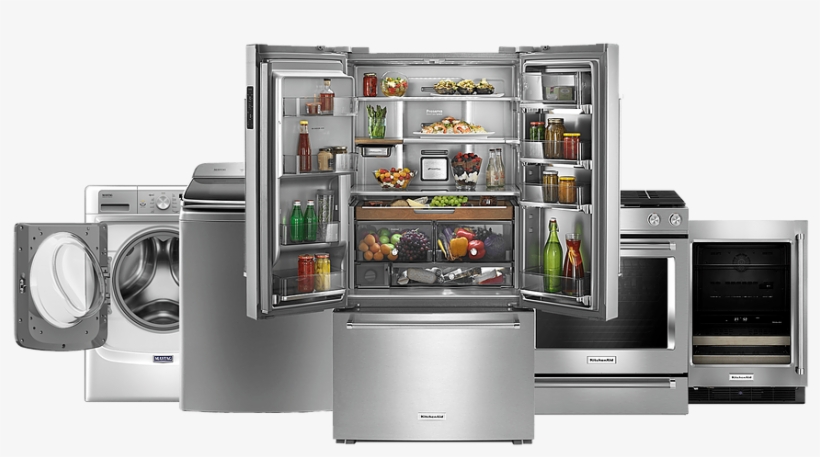 Appliances - Kitchenaid Refrigerator Krfc704f PNG Image | Transparent ...