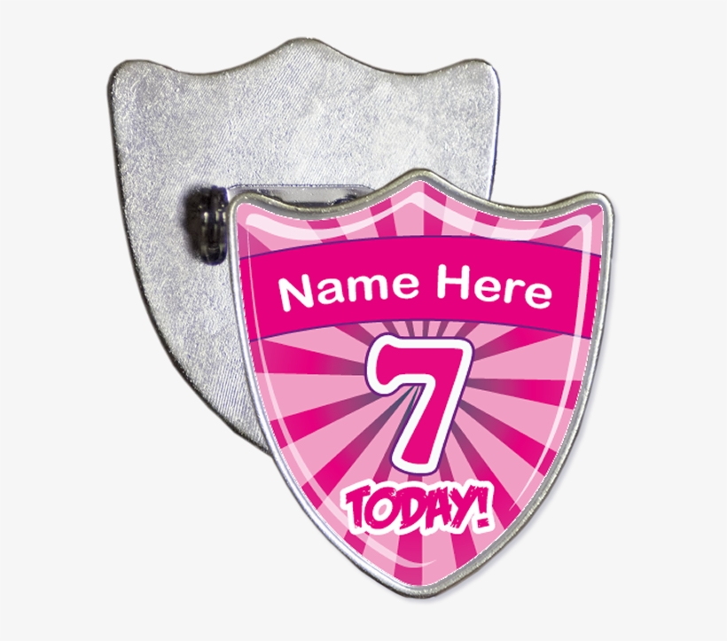 Custom 7th Birthday Badge - Emblem PNG Image | Transparent PNG Free ...