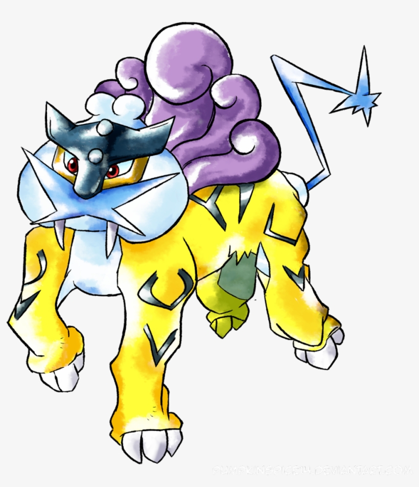 Download Just A Quick Pokemon Raikou Fanart Drawing Https - Raikou ...