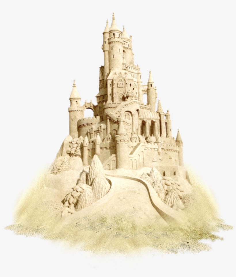 Sandcastle Sticker - Sand Castle On Beach Png PNG Image | Transparent ...