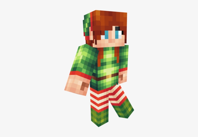 Download Here Is The Skin - Minecraft Skins Christmas Elf | Transparent ...