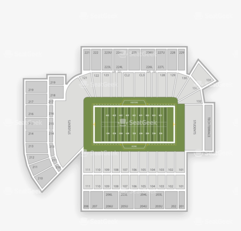 Download Georgia Tech Football Stadium Seating Map - Floor Plan ...