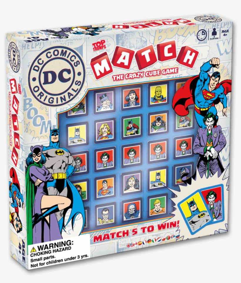 Dc Comics Match - Szuperhősös Társasjáték PNG Image | Transparent PNG ...