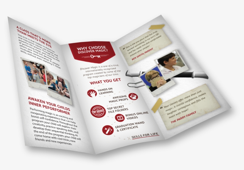 Magic Camp Trifold Brochure - Brochure PNG Image | Transparent PNG Free ...