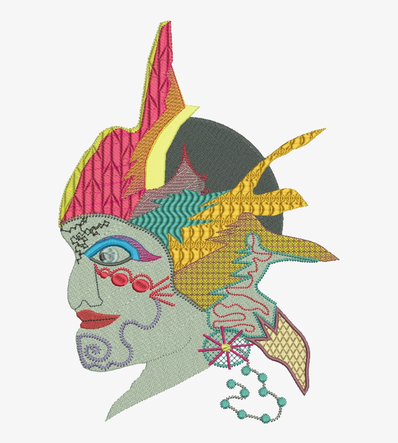 This Is One Of Many Chief Designs That Can Be Stitched - Illustration ...