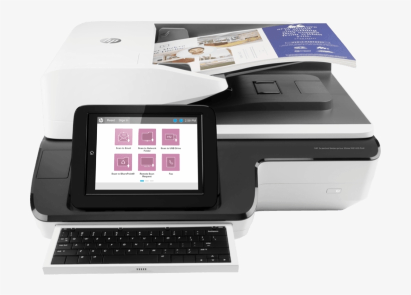 Center Facing - Hp Scanjet Enterprise Flow N9120 Fn2 Document Flatbed ...