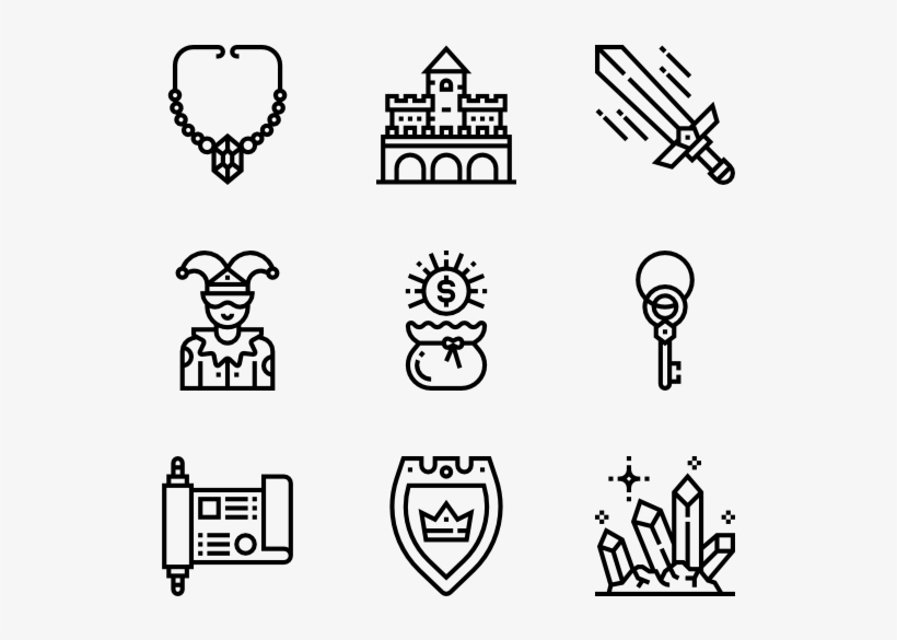 Medieval - Cute Black And White Png PNG Image | Transparent PNG Free ...