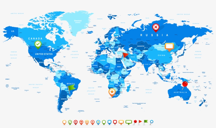 Graphic Free Flag Transparent World Map PNG Image | Transparent PNG ...