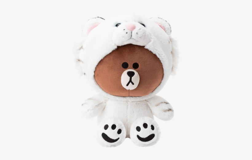 Line Friends Jungle Brown Tiger PNG Image | Transparent PNG Free ...
