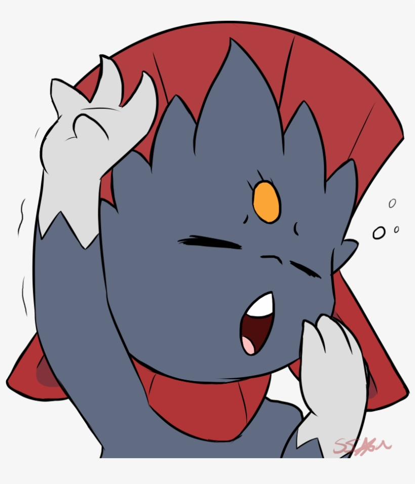 Yawning Weavile - National Bookstore PNG Image | Transparent PNG Free ...