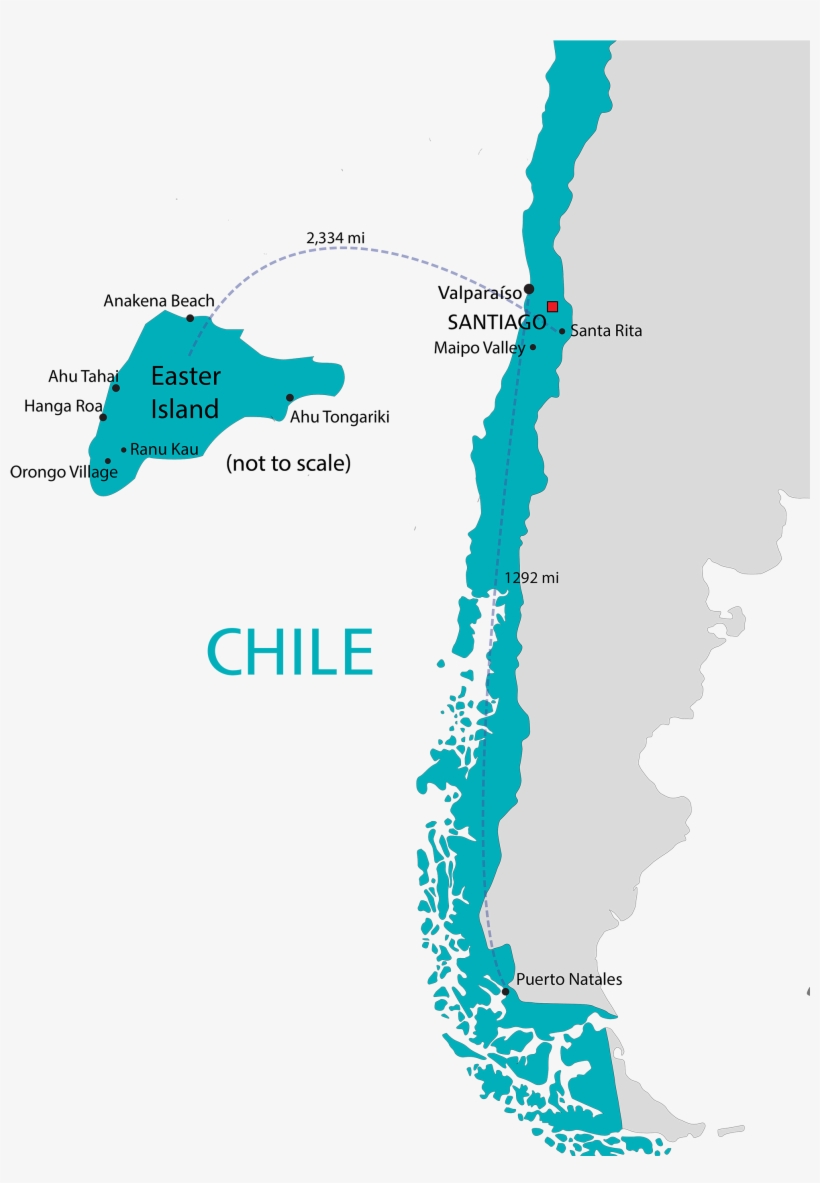 Download Map Of Chile South America Zoomed The Fund For American ...