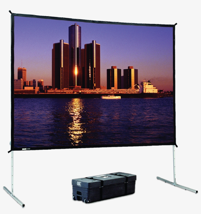 7' X 12' Da-lite Projection Screen - Da Lite Fast Fold Screen PNG Image ...