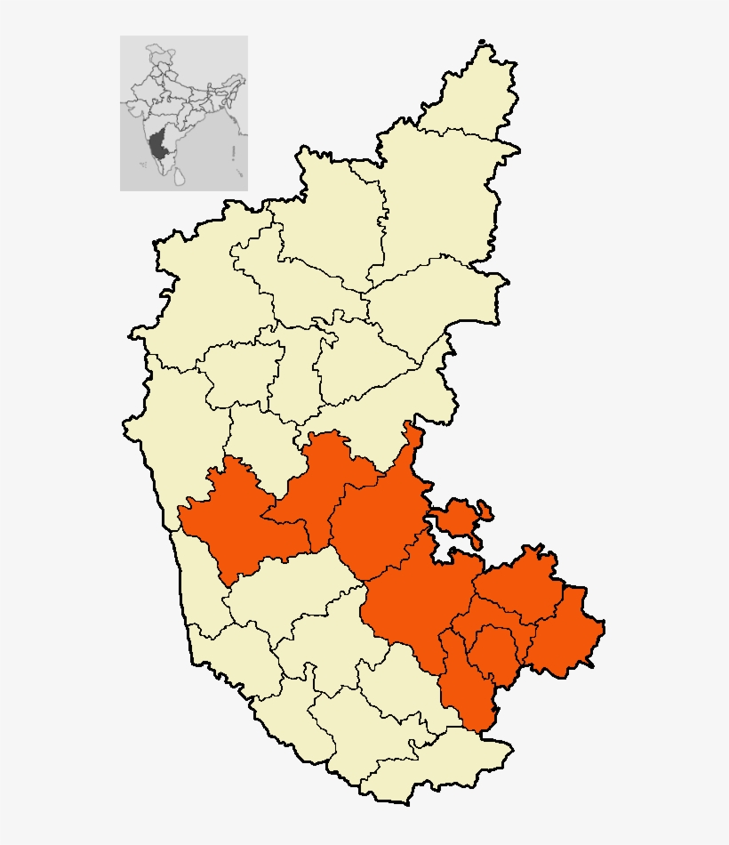 Karnataka Divisions Bangalore - Karnataka Map Dakshina Kannada PNG ...