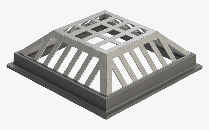 Square Galvanized Steel Top Mount Grates - Wood PNG Image | Transparent ...