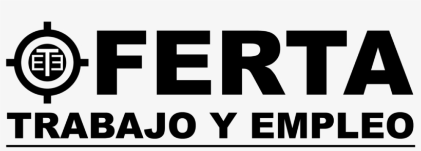 Cropped Logo Completo Oferta Trabajo Y Empleo 1 - Black-and-white PNG ...