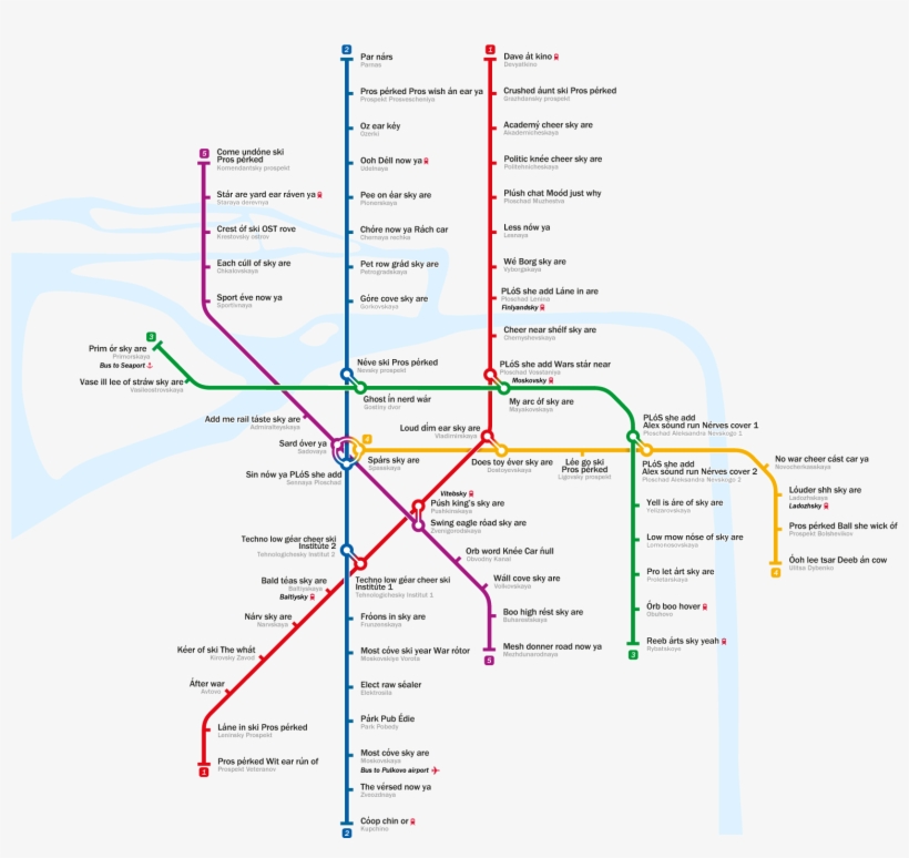 Download Alternative Metro Maps - Saint Petersburg Metro Map English ...
