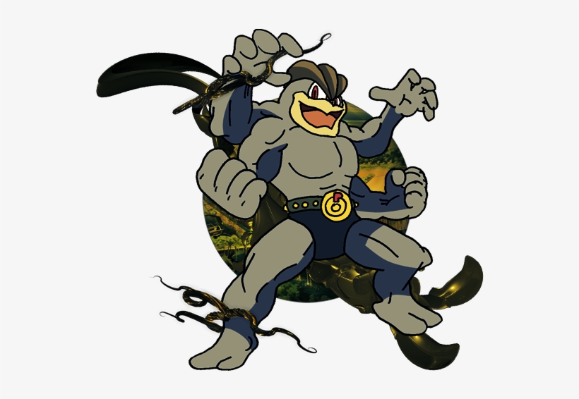 #068 Machamp - Cartoon PNG Image | Transparent PNG Free Download on SeekPNG