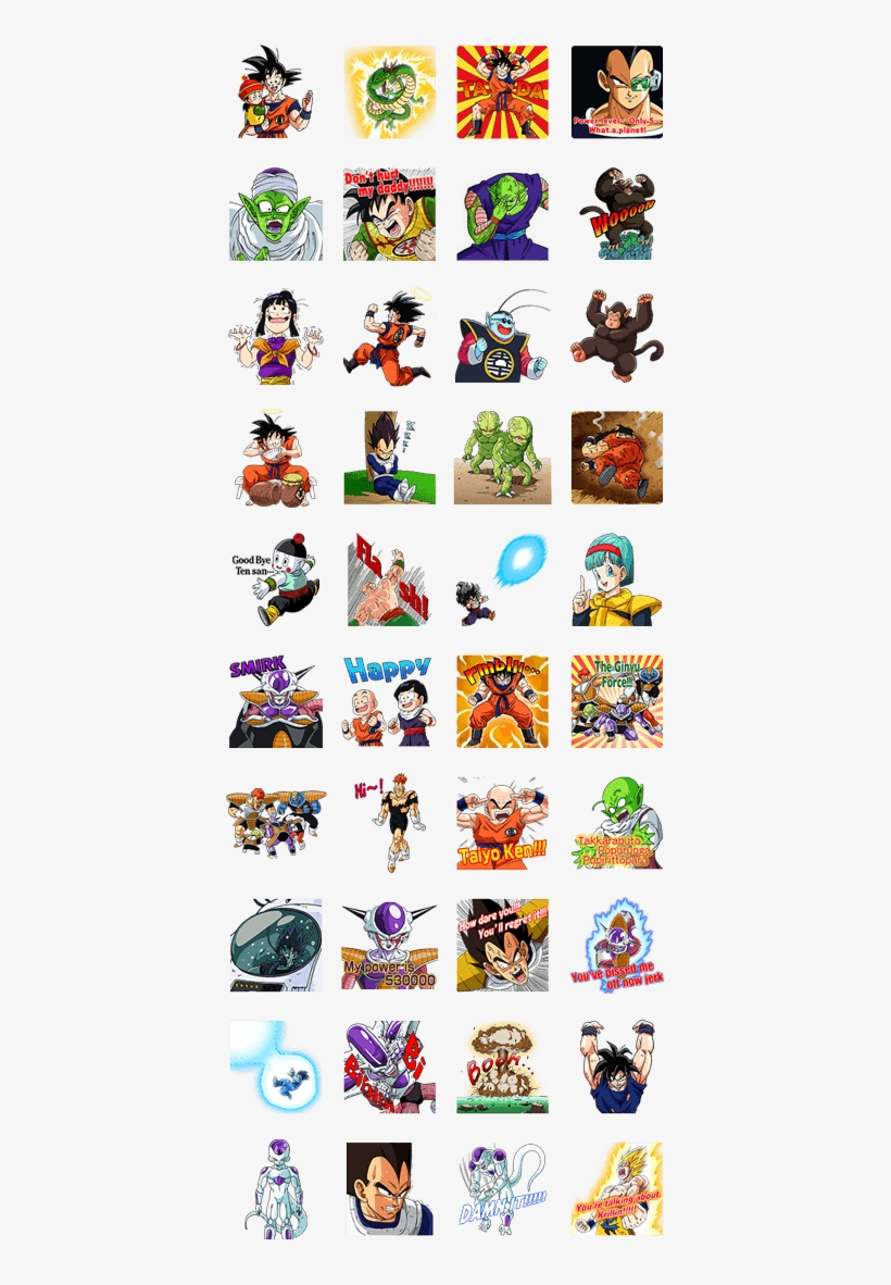This Sticker - Line Sticker Dragon Ball PNG Image | Transparent PNG ...