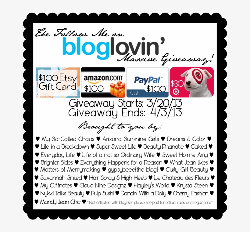 The Follow Me On Bloglovin' Massive Giveaway - Bloglovin PNG Image ...