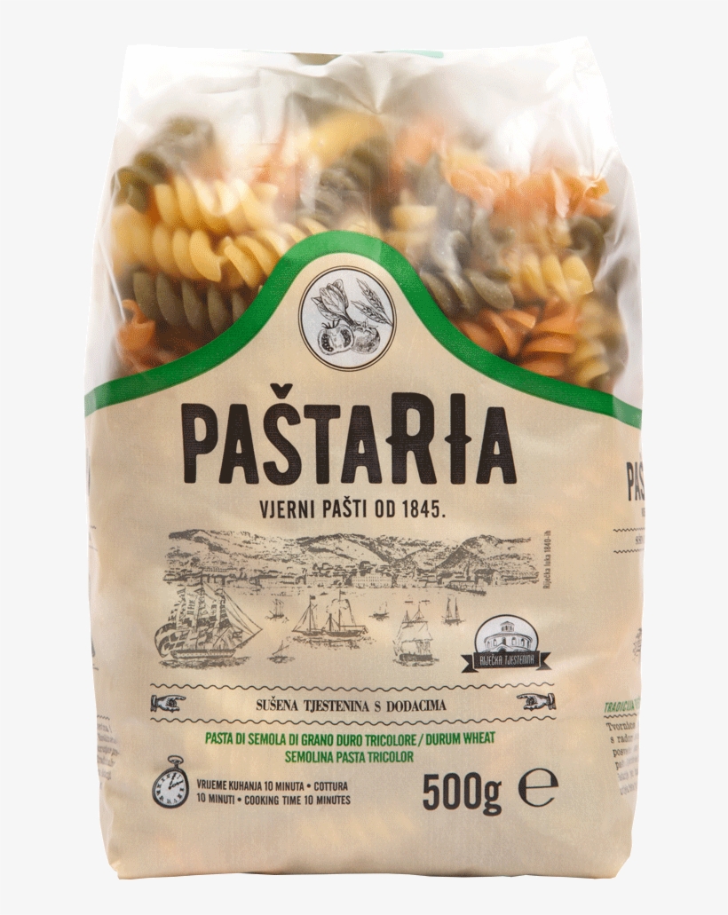 Download Fusilli Tri-color Packaging - Fusilli | Transparent PNG ...