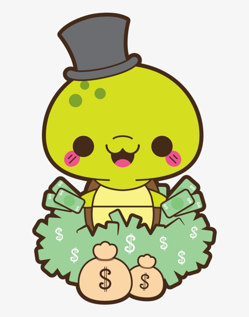 Download Rich Happy Turtle - Cartoon | Transparent PNG Download | SeekPNG