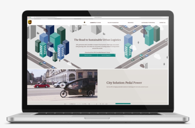 Ups Sustainability Homepage Banner PNG Image | Transparent PNG Free ...