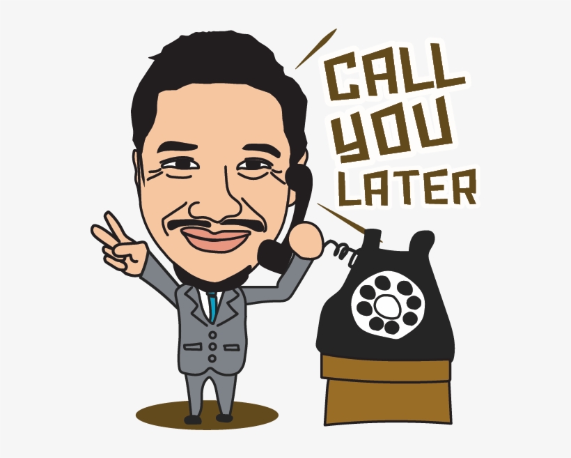 Businessman-call You Later - Thumb Signal PNG Image | Transparent PNG ...