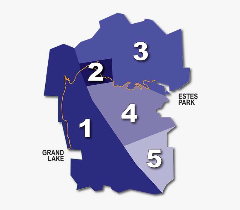 Rmnp Map All Regions - Rocky Mountain National Park PNG Image ...