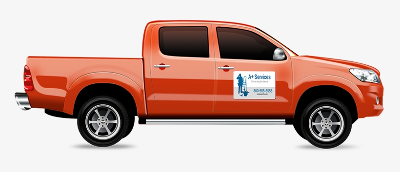 Download Truck Magnetic Sign - Car Magnet Mockup | Transparent PNG ...