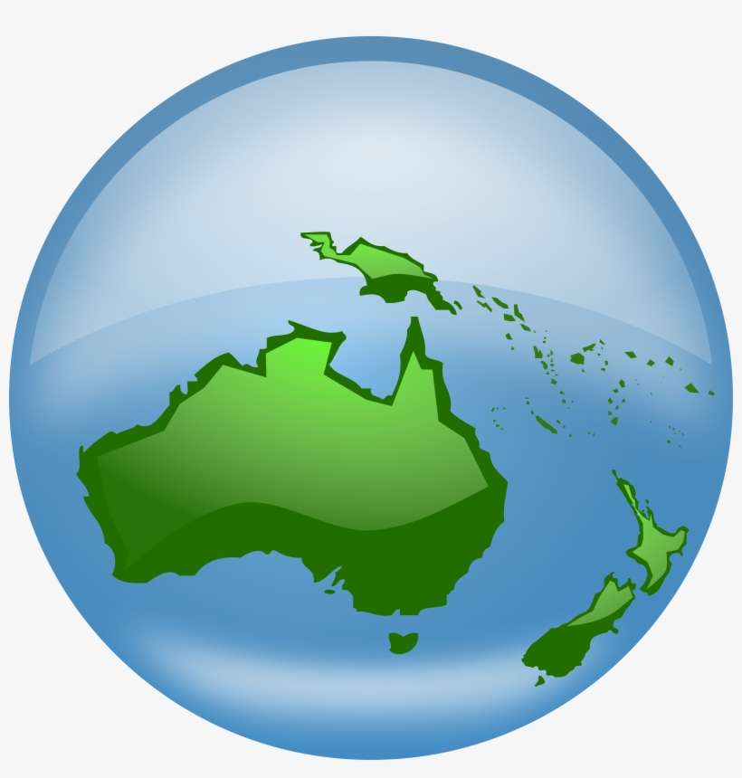 This Free Icons Png Design Of Oceania Globe PNG Image | Transparent PNG ...