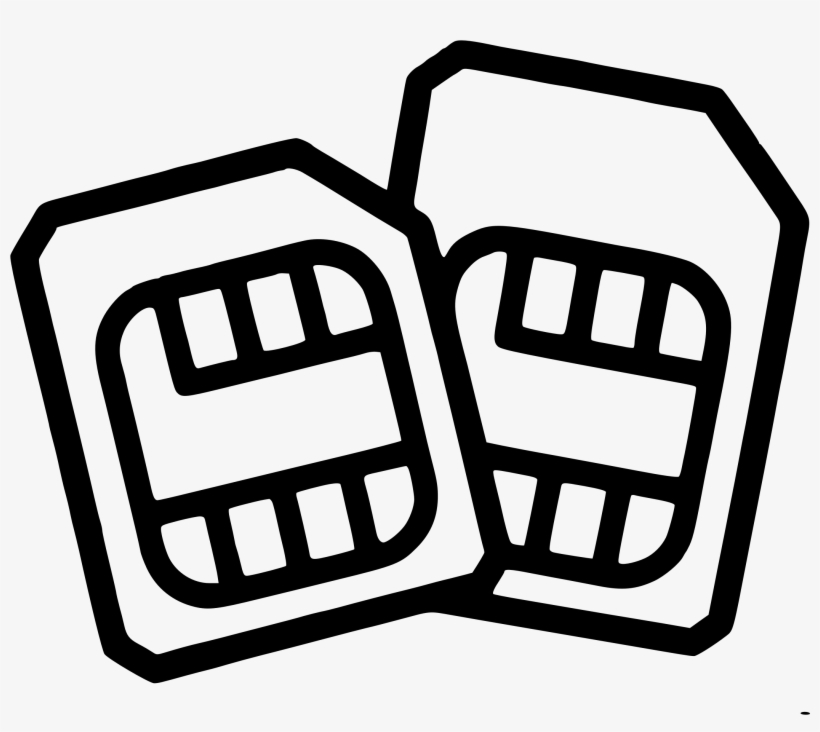 This Free Icons Png Design Of Two Sim Cards PNG Image | Transparent PNG ...