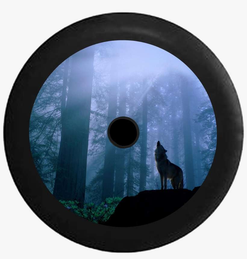 Jeep Wrangler Jl Backup Camera Wolf Howling At The - Hd Wolf Free PNG ...