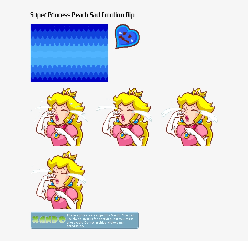 Download Spp-sad - Super Princess Peach Sad | Transparent PNG Download ...