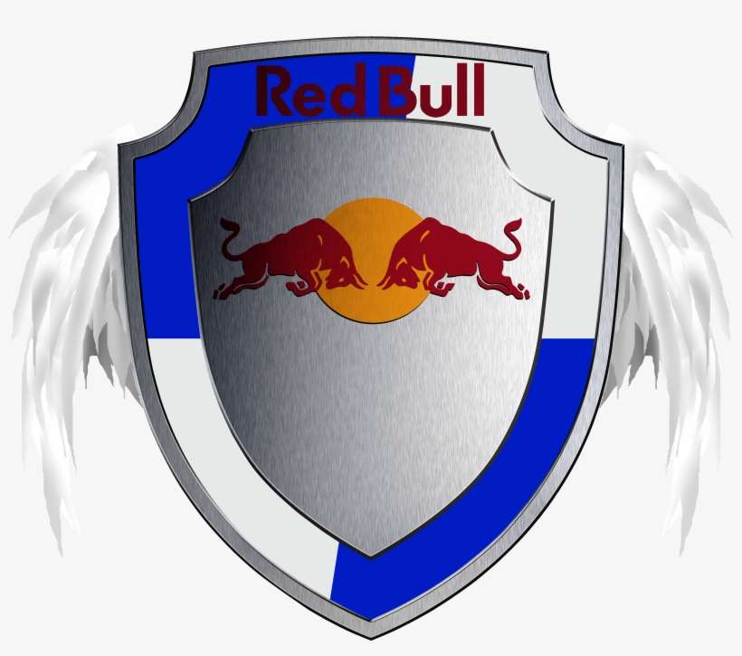 Red Bull Extras See Thru Effect Logo And Text By - Red Bull Shield PNG ...