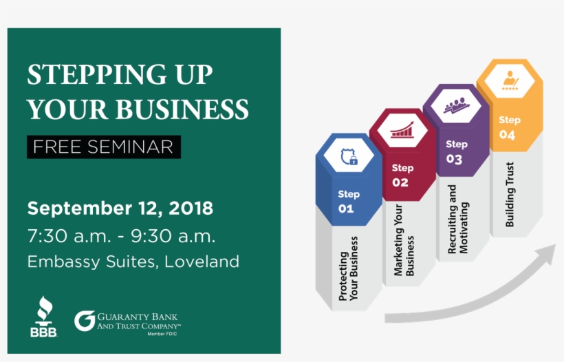 Stepping Up Your Business - Better Business Bureau PNG Image ...