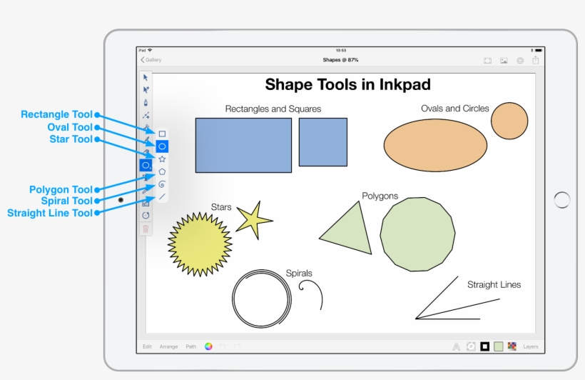 Inkpad Shape Tools Menu - Circle PNG Image | Transparent PNG Free ...
