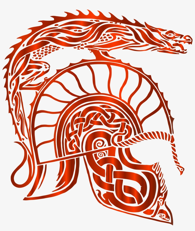 Of Hurin Dragon Helm Vermillion No Background PNG Image | Transparent ...