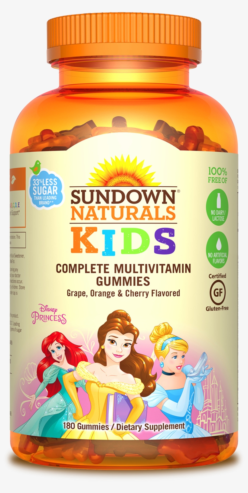 Disney Princess Complete Multivitamin Gummies - Sundown Naturals Kids ...