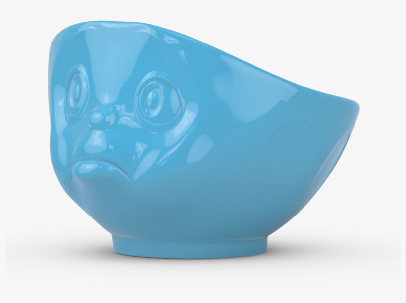 Blue Sulking Face Bowl - Ceramic PNG Image | Transparent PNG Free ...