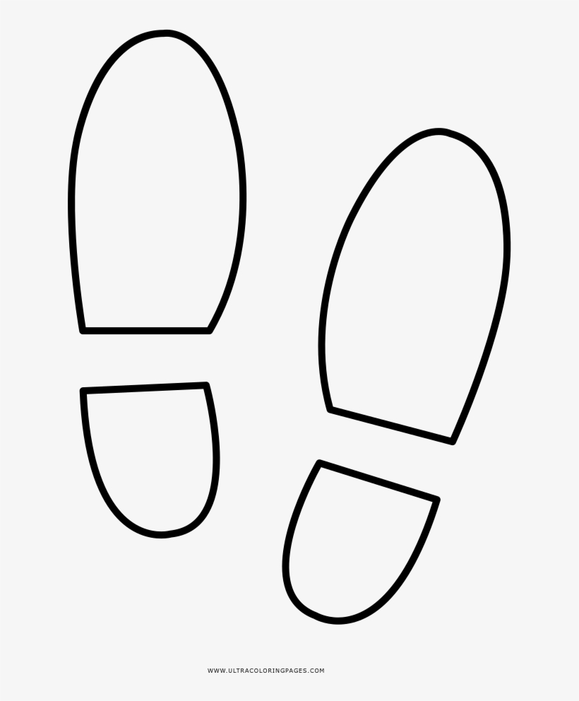 Footsteps Coloring Page - Imagenes De Pasos Para Colorear PNG Image ...