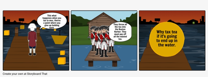 Boston Tea Party - Cartoon PNG Image | Transparent PNG Free Download on ...