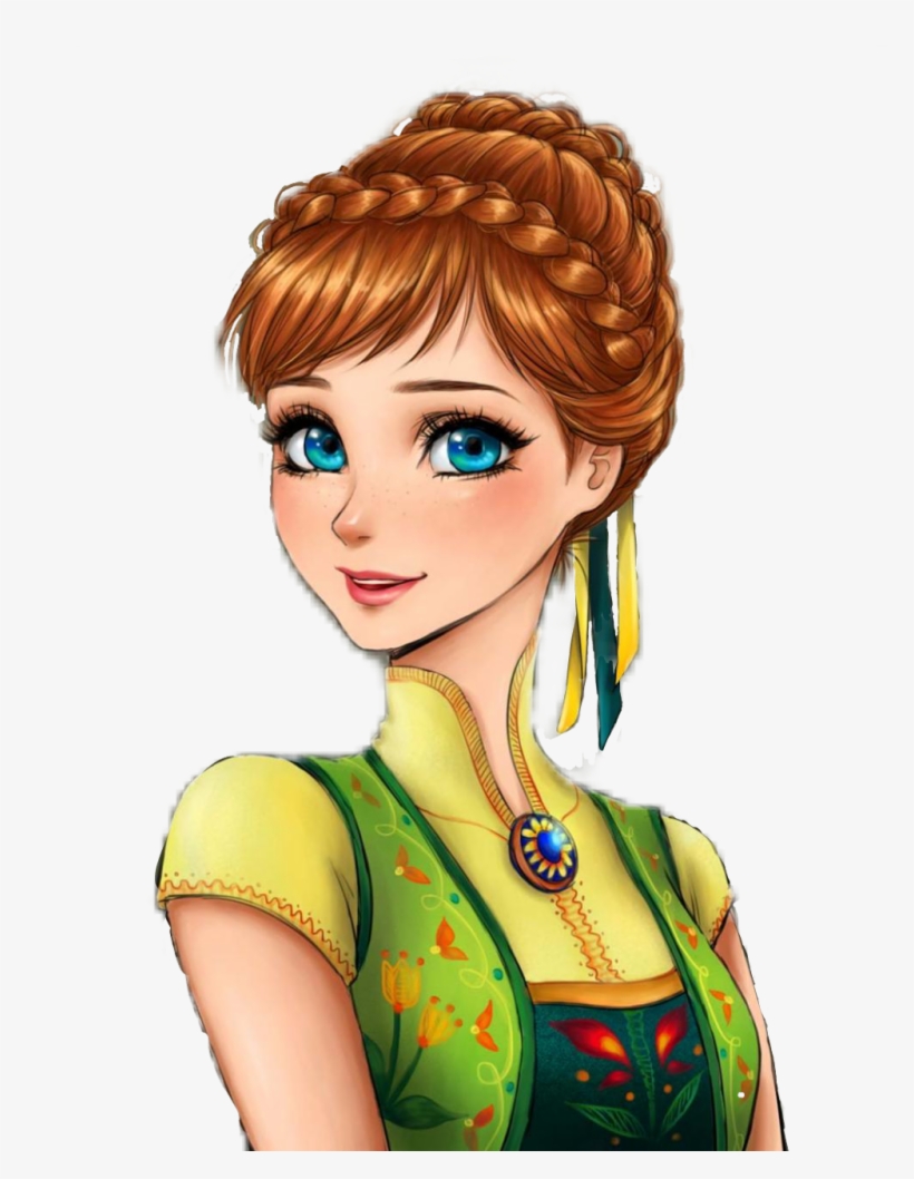 Anna Sticker - Disney Princess Anna Anime PNG Image | Transparent PNG ...