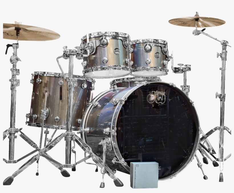 Dw Performance Series 5-piece Gun Metallic Grey Drum - Drums PNG Image ...