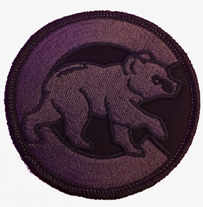 Chicago Cubs Blackout Edition Tactical Sports Patch - Grizzly Bear PNG ...