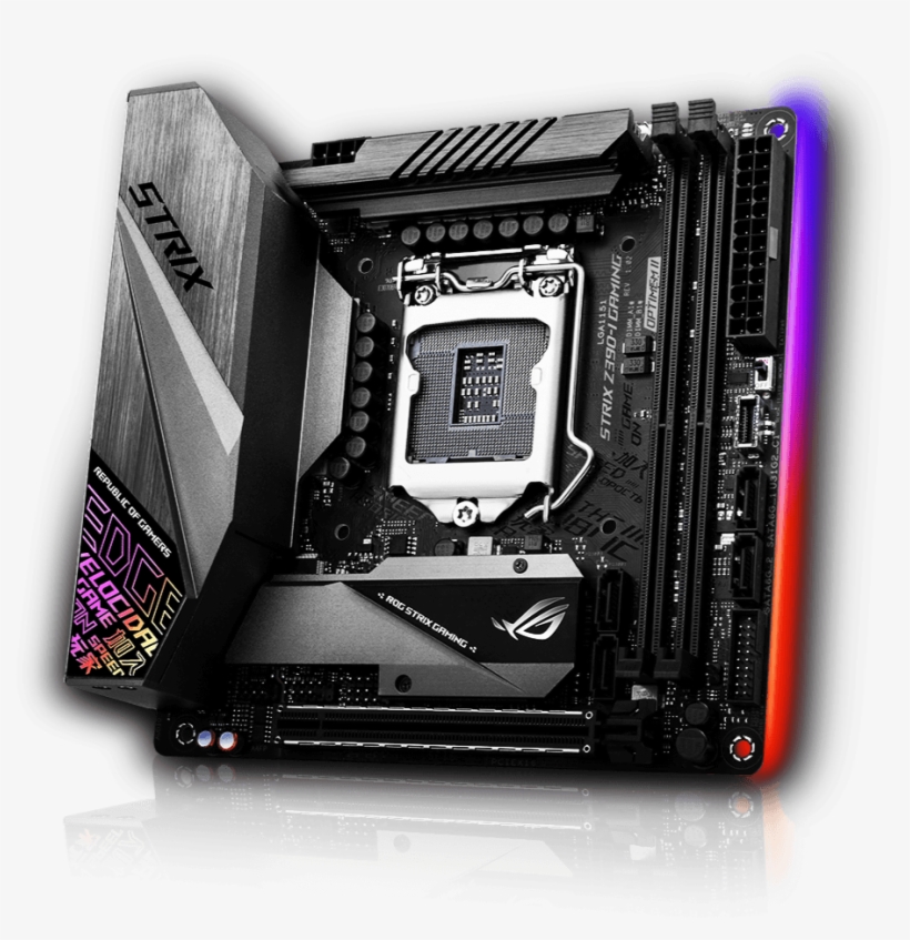 Rog Strix Z390-i - Asus Rog Strix Z390 I Gaming PNG Image | Transparent ...